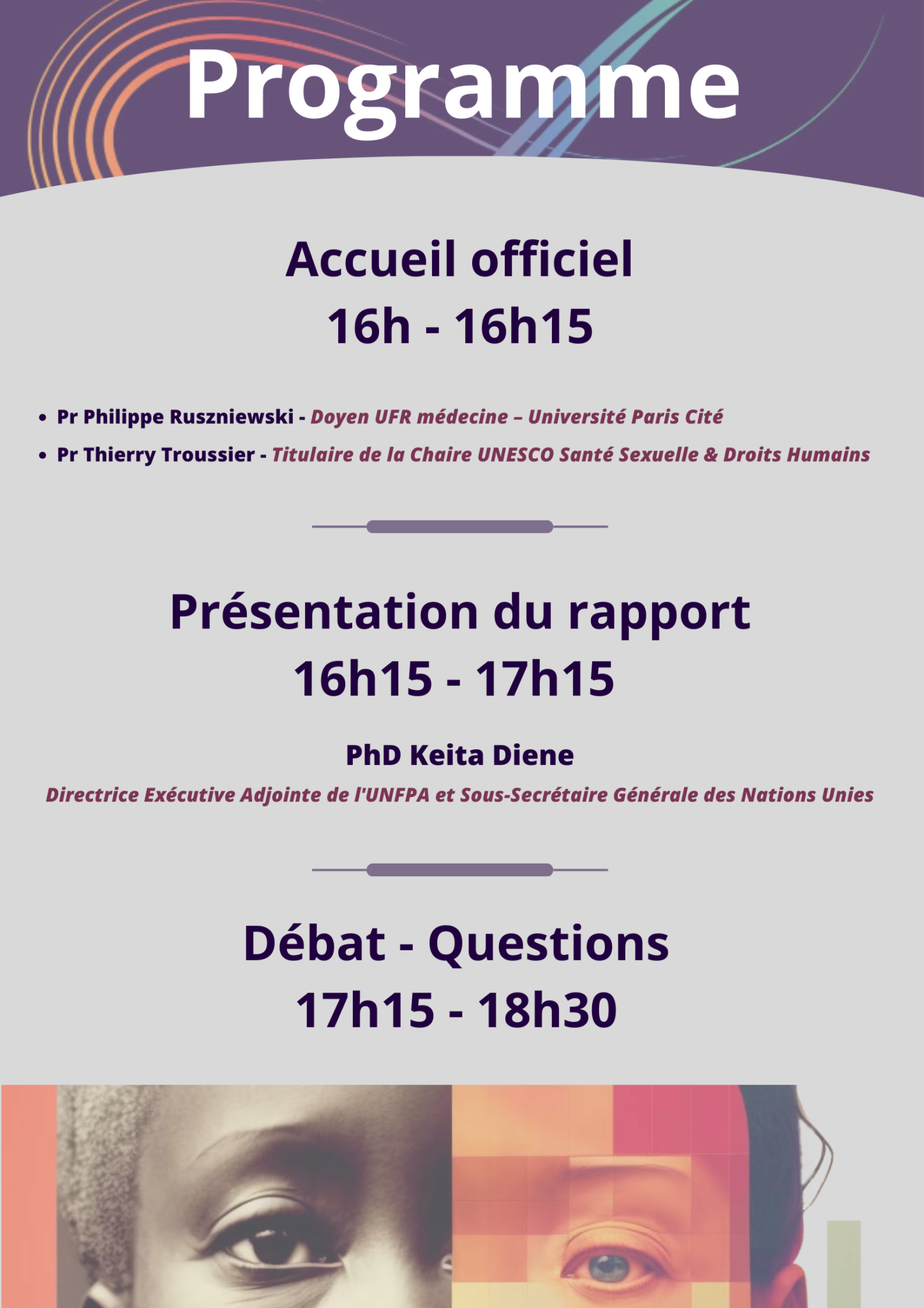 Conférence Débat Sur Le Rapport De Lunfpa Unesco Chaire Santé